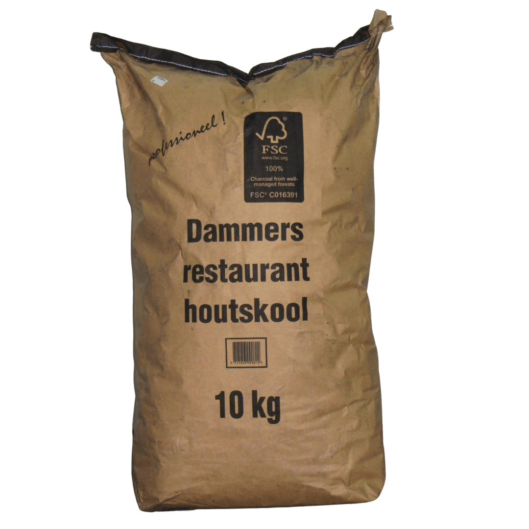 Dammers Houtskool Dammers Restaurant Houtskool 10kg - BBQ met Rogier